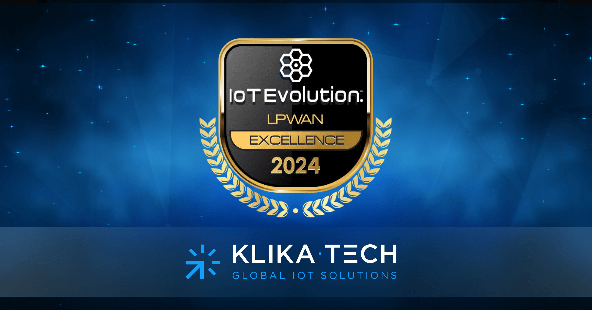 Klika Tech Wins Iot Evolution Lpwan Excellence Award 2024 | News | Klika Tech